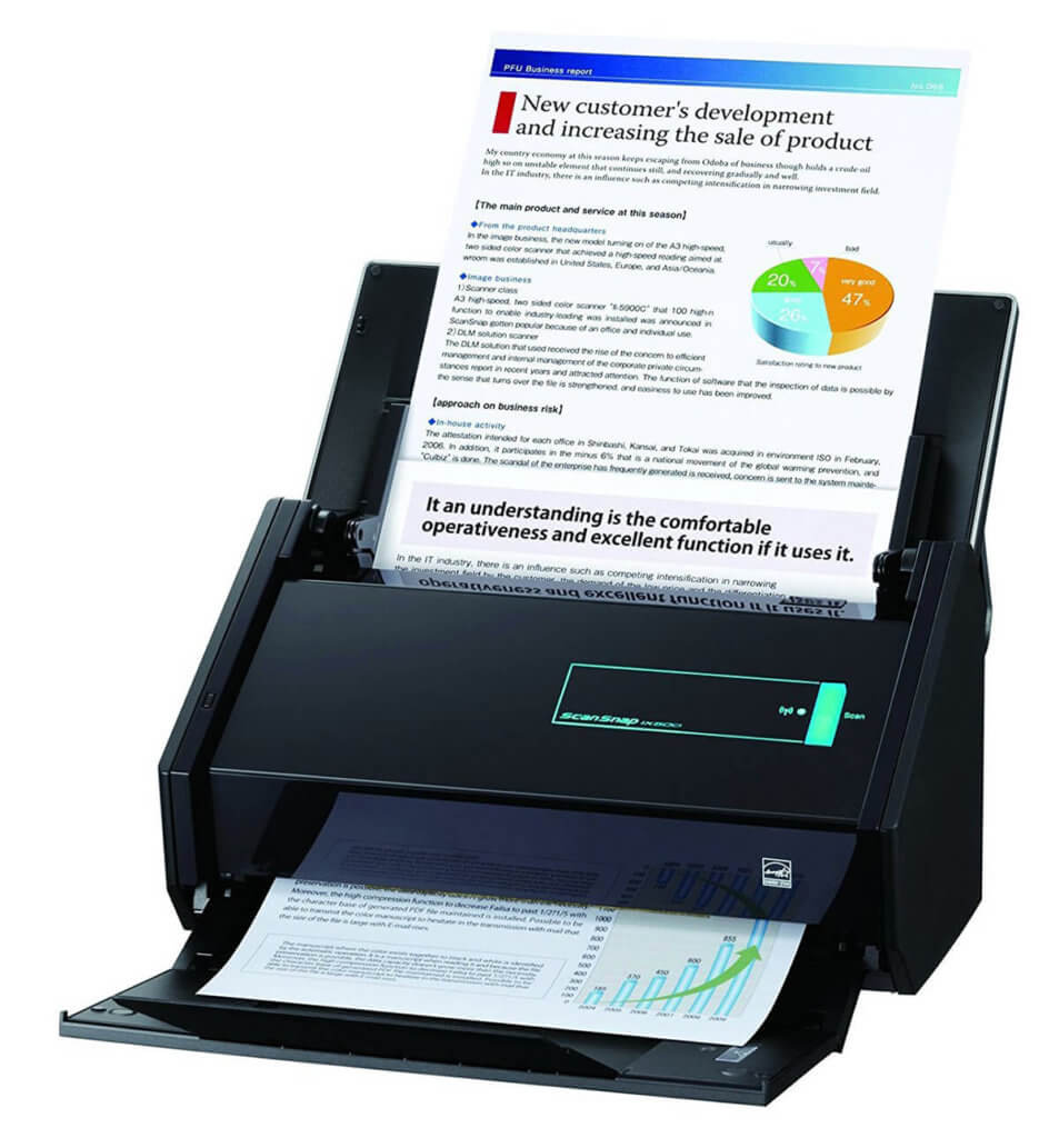 Fujitsu ScanSnap iX500 – Dokumentenscanner mit W-LAN für macOS- und iOS ...