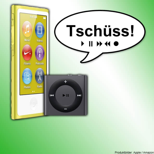 iPod Nano und Shuffle: 2017 Komplettablöse durch iPod Touch iPod Nano und Shuffle: 2017 Komplettablöse durch iPod Touch