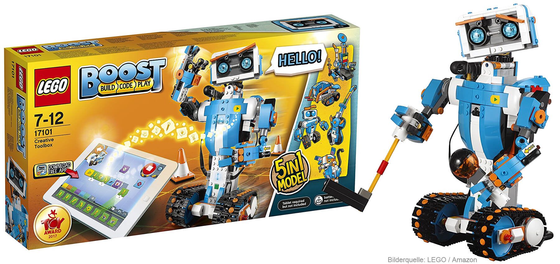 LEGO Boost: Set 17101 bringt Roboter-Katze, Rover, Gitarre und mehr