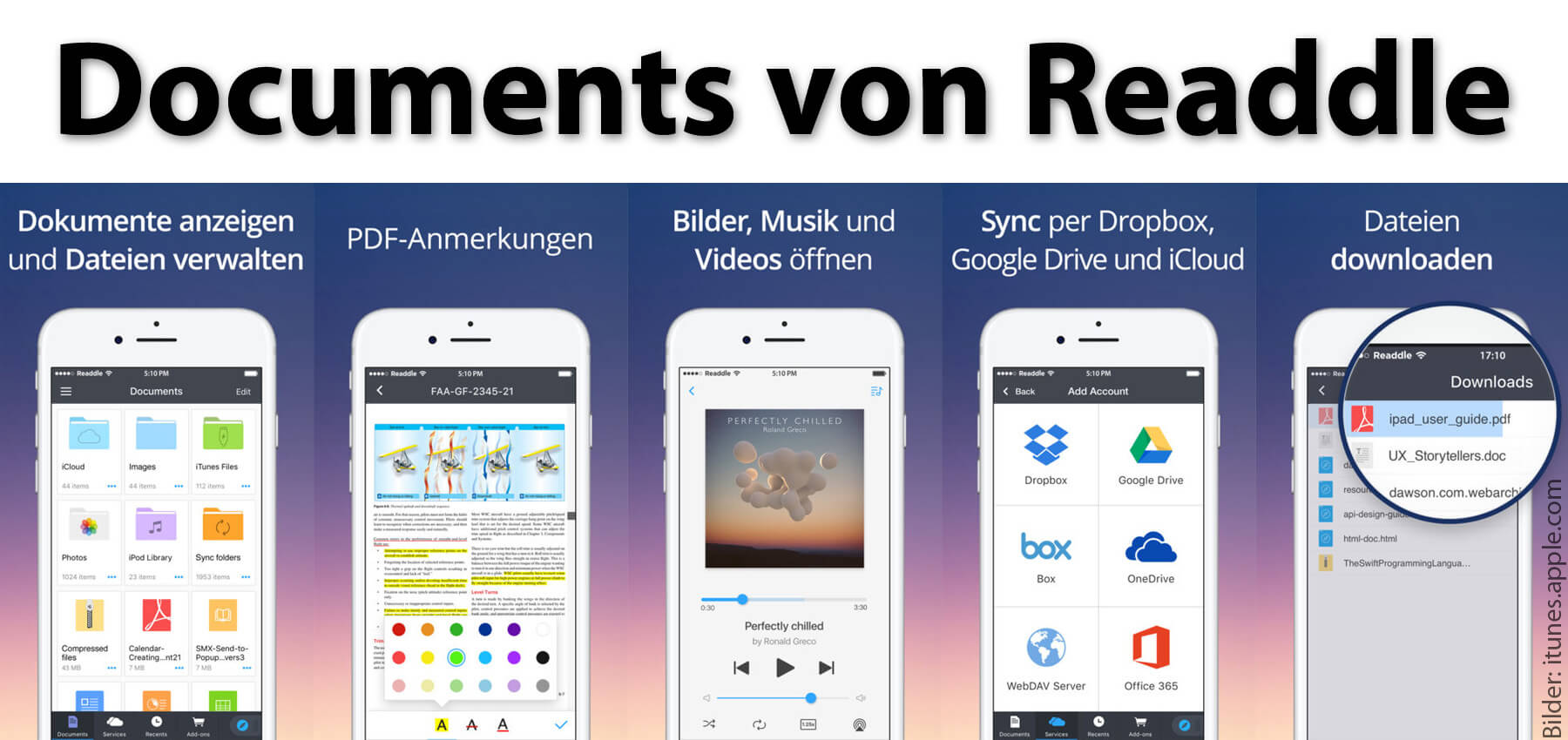 Documents von Readdle: Dateimanager und ZIP-Öffner für iPhone & iPad