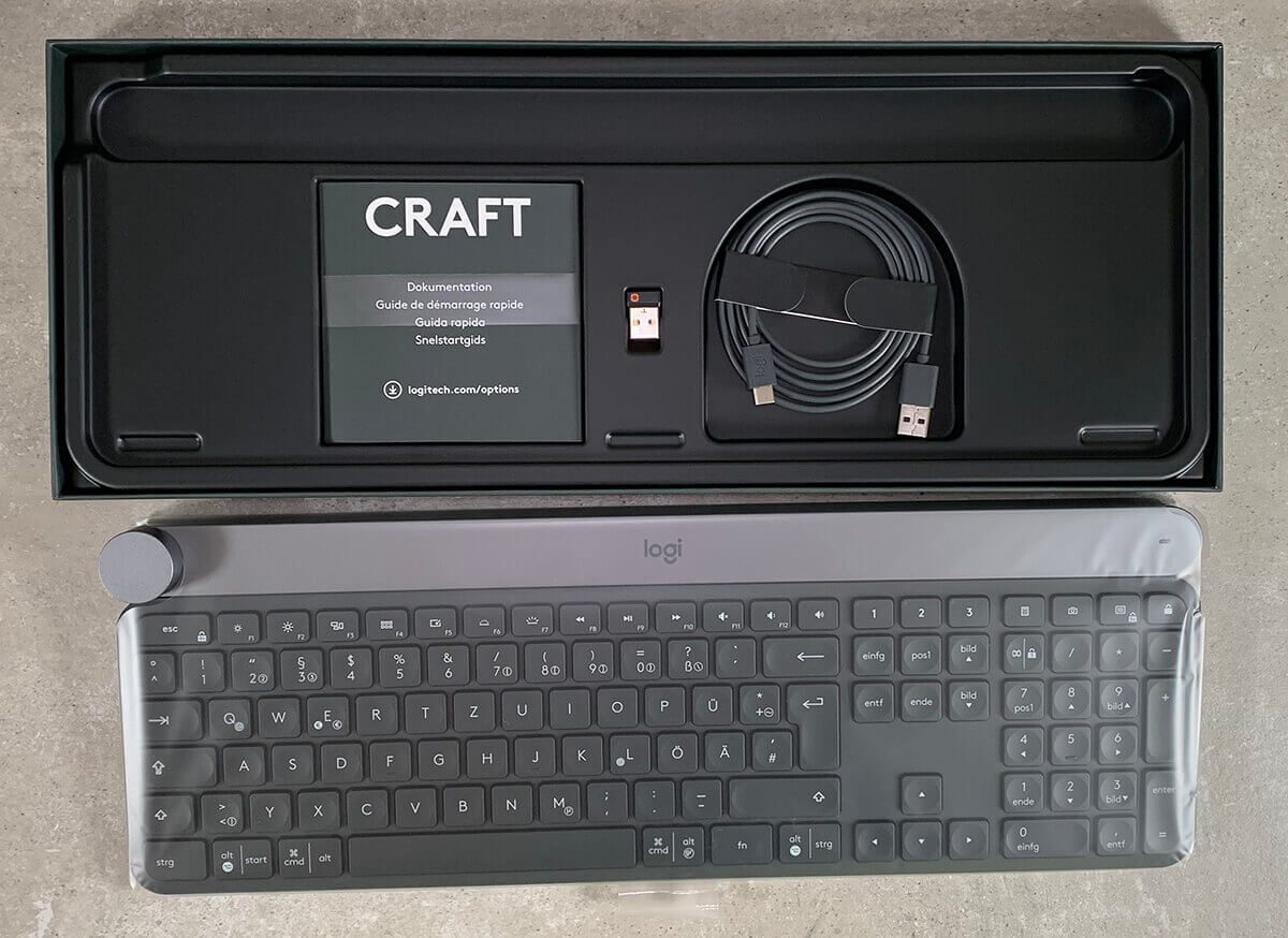 Test: Logitech Craft Tastatur mit Drehrad für mehr Optionen