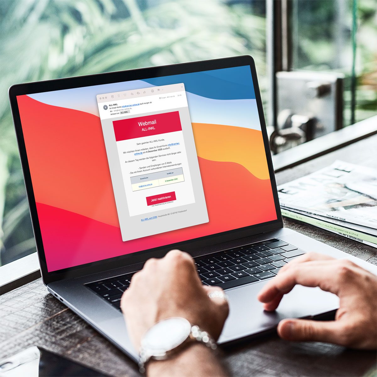 Phishing-Warnung: Webmail-E-Mail von ALL-INKL ist nicht echt