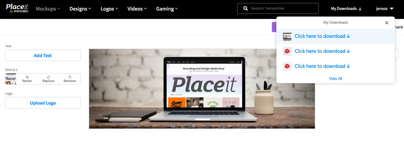 Placeit.net – Logos und Mockups erstellen im Browser