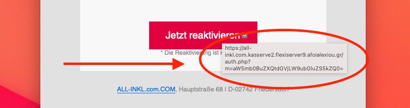 Phishing-Warnung: Webmail-E-Mail von ALL-INKL ist nicht echt