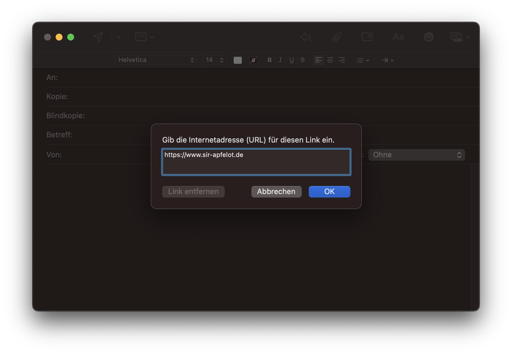 Mac Mail App: Textlink statt Link-Vorschau einfügen » Sir Apfelot